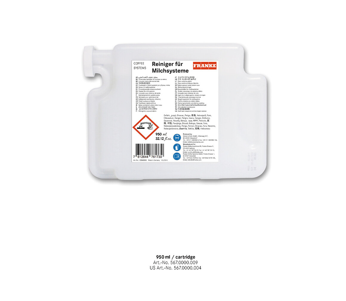 FRANKE Milk-line Cleaning Cartridge | Products | Lucky Cofee Machine ...